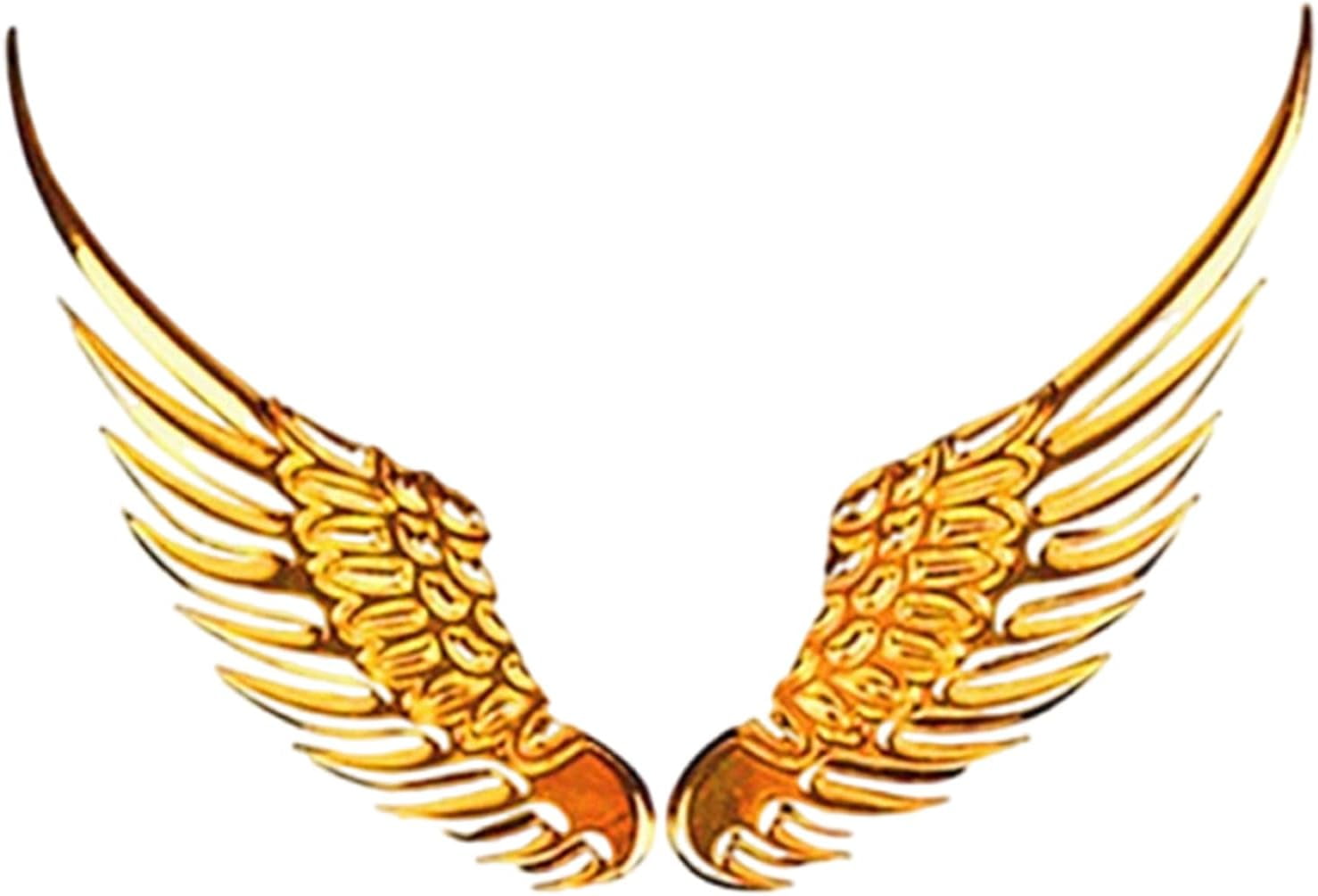 Angel Wings Car Emblem Sticker, 3D Metal Stereo Hawk Eagle Wings for ...