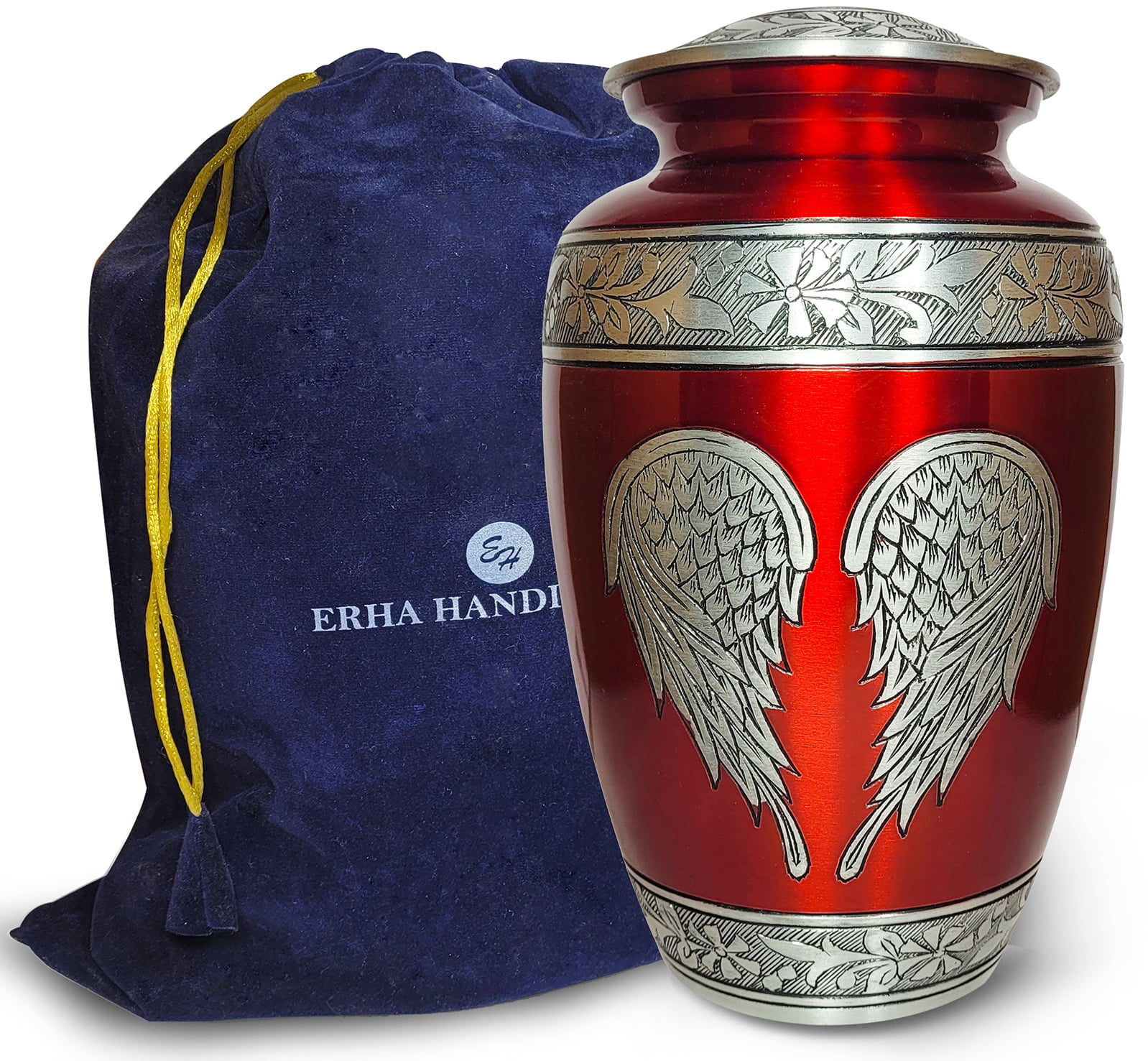 Angel Wings Cremation Urns for Adult Human Ashes - Burial Funeral Urns ...