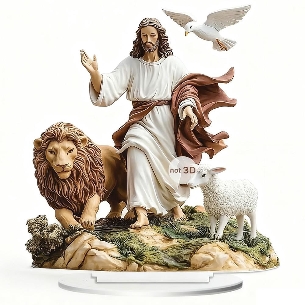 Angel Wings Cross Decoration, Resin 2D Flat Statue Figurine, Decorative ...