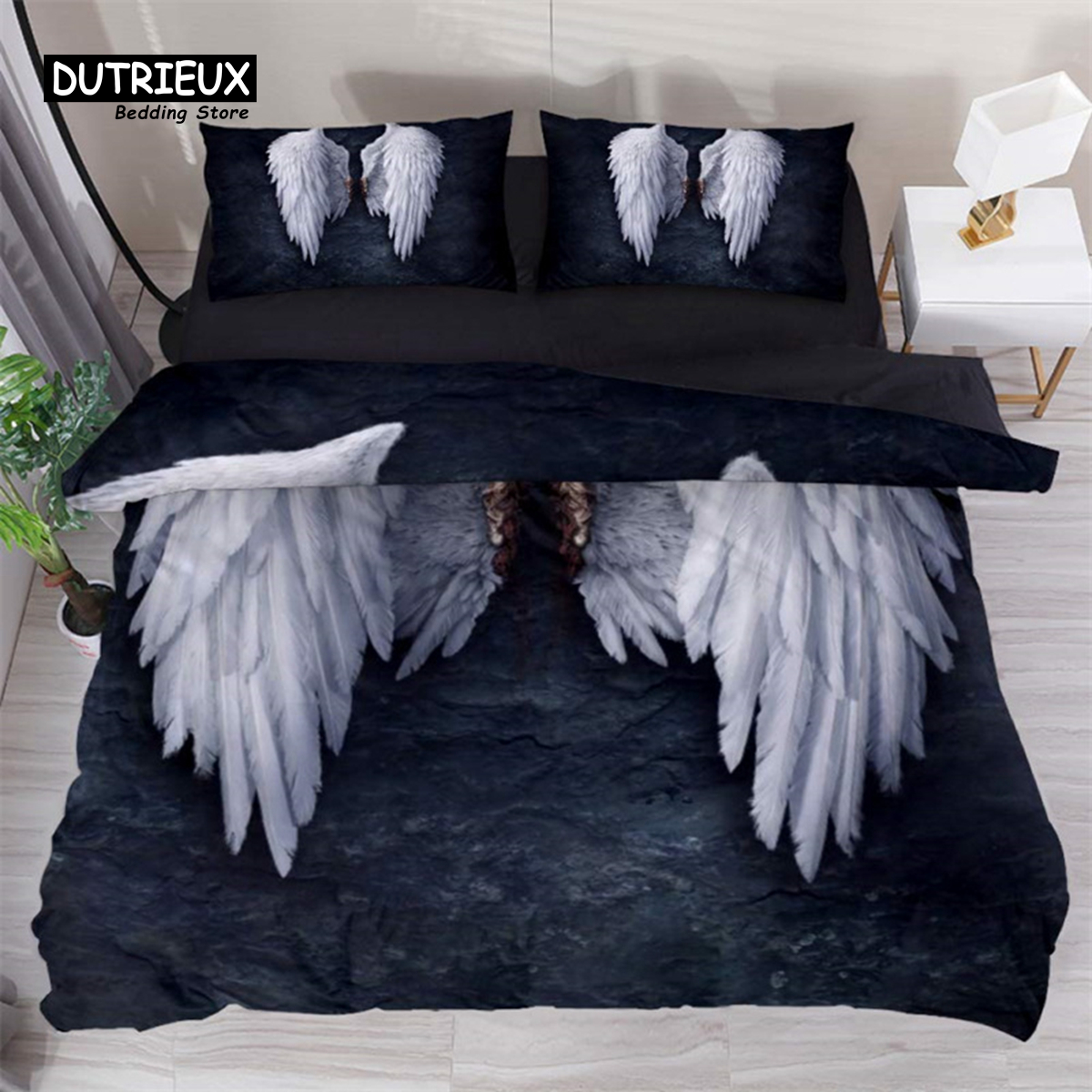 Angel Wings Duvet Cover Set King For Kids Girl Teen Room r Abstract ...