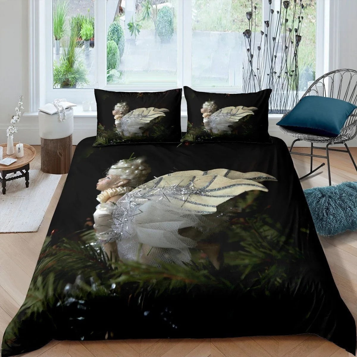 Angel Wings Duvet Cover Set Lucifer Angel Bedding Sets Aesthetic Wing ...