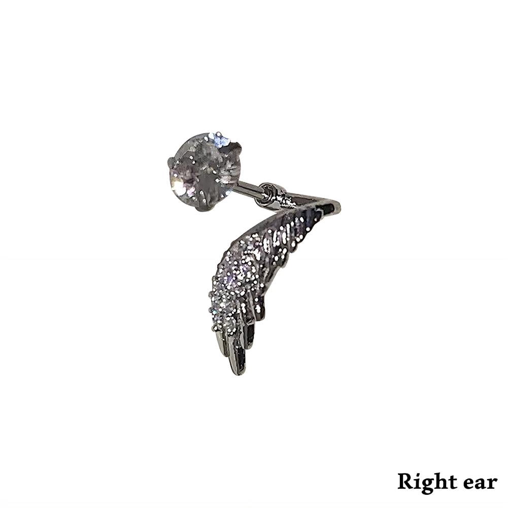 Angel Wings, Ear Bones, Wings, Winding Nails, Sparkling-Diamonds Female ...