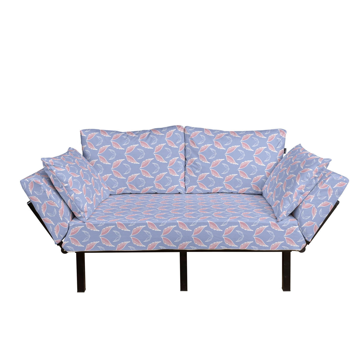 Angel Wings Futon Couch, Pastel Wings Doodle Girls Romantic Valentines ...