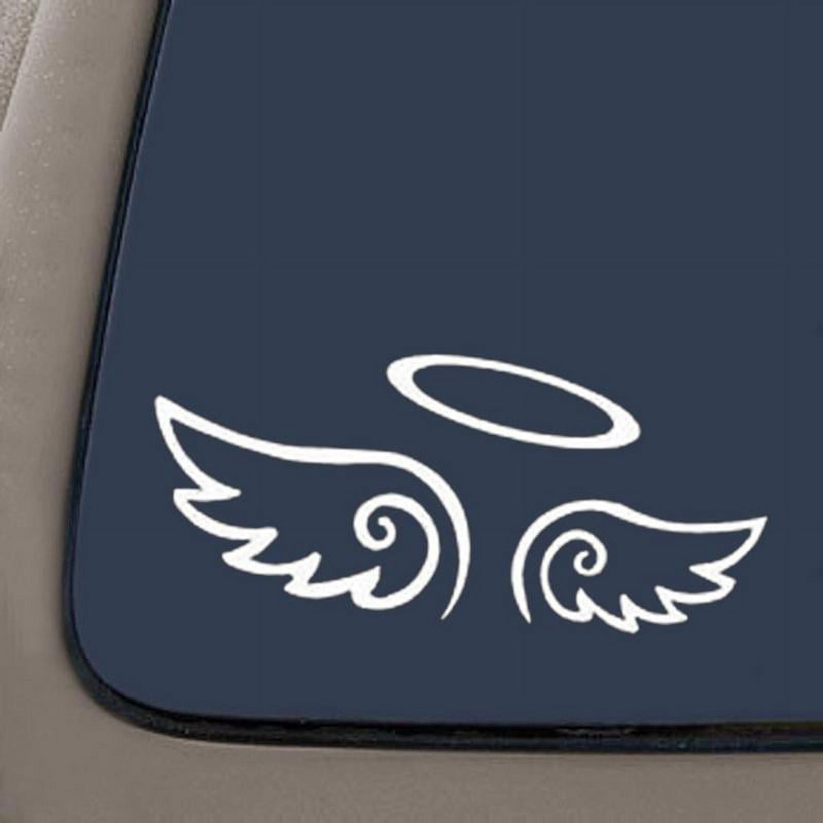 Angel Wings Halo Decal | 5.75-Inches | White Vinyl Decal | Car Truck ...