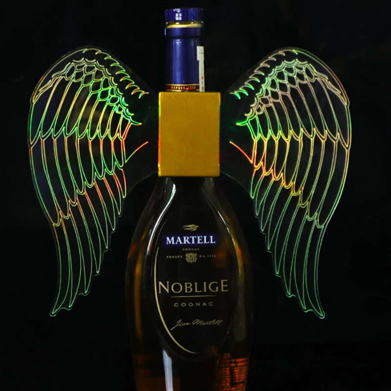 Angel Wings LED Bottle Lights, Champagne Sparkler Light Flash Stick ...