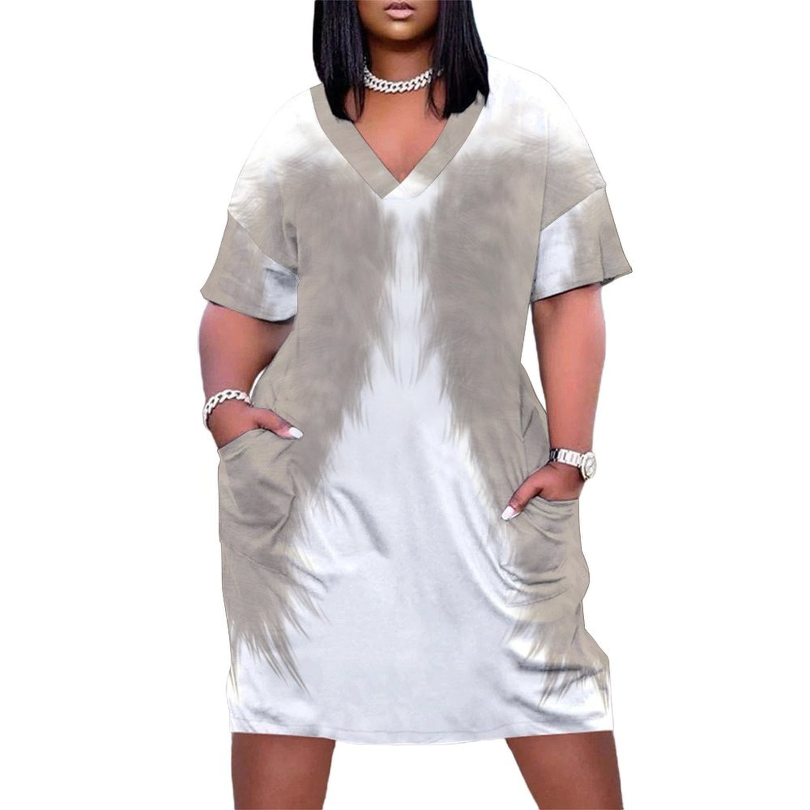 Angel Wings Loose Pocket Dress Dresses gala Women dresses summer chic ...