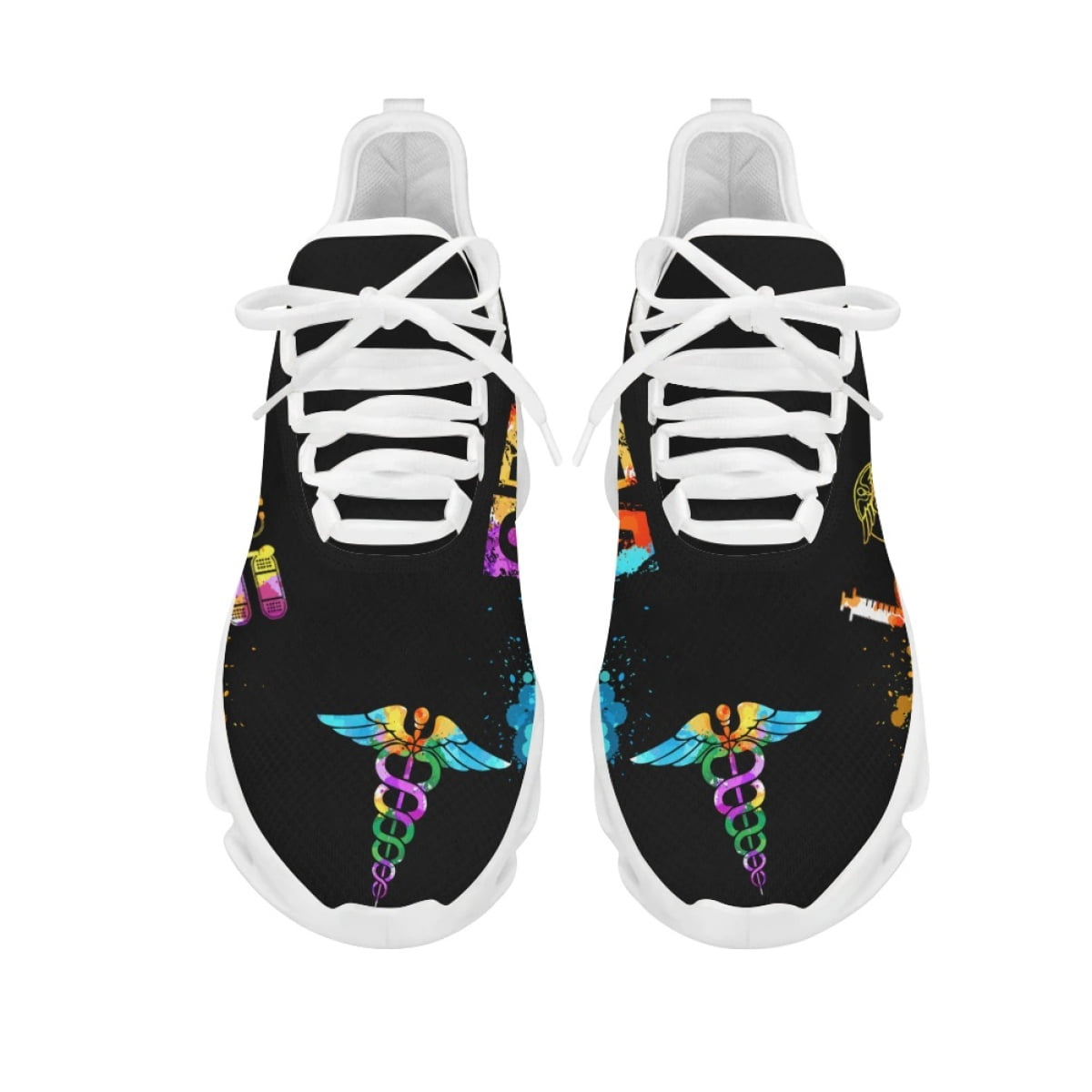 Angel Wings Nurse Shoes Women Casual Non-slip Running Footwear Mesh ...
