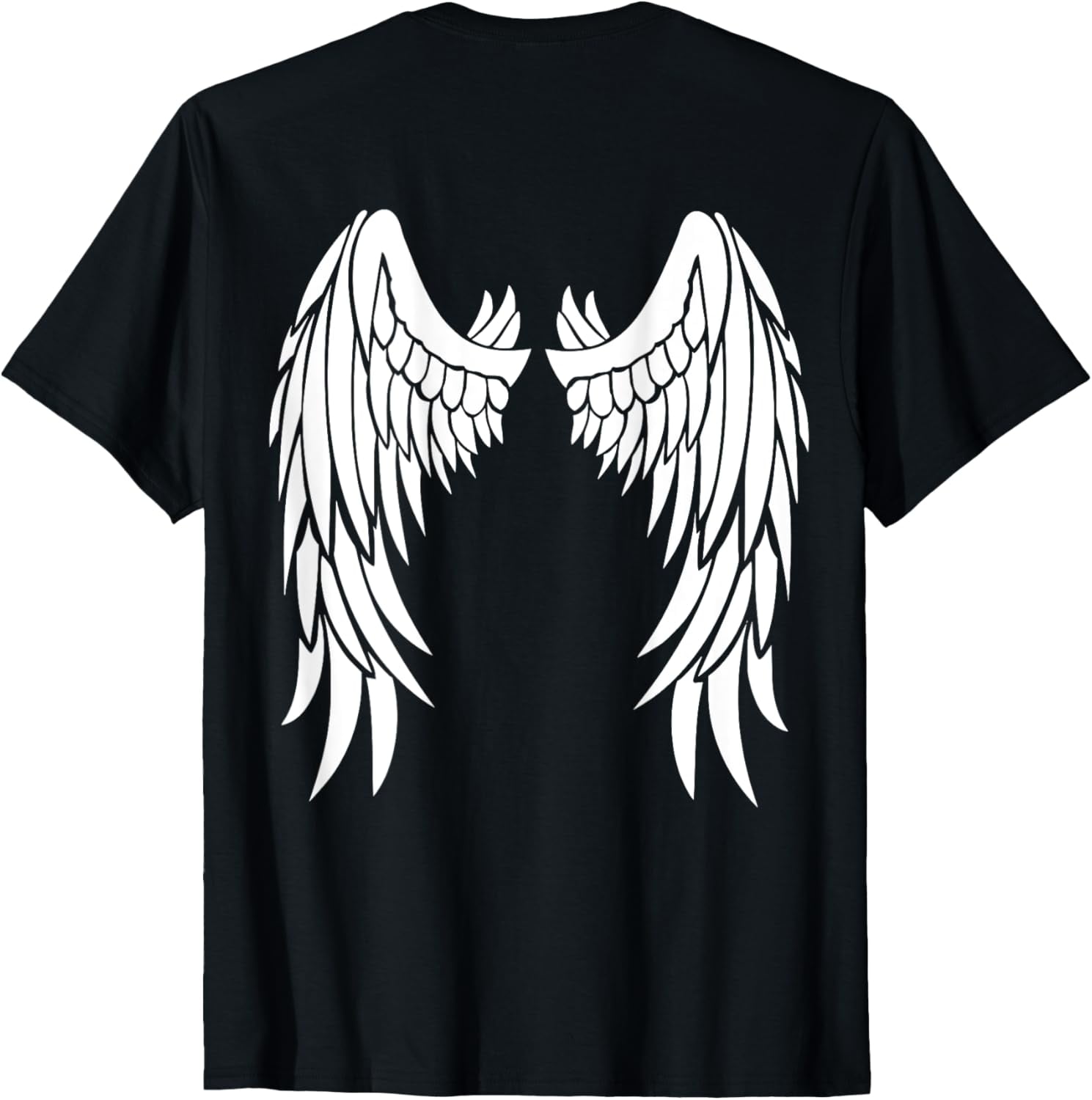 Angel Wings On Back T-Shirt Angelic Princess Fallen Wings T-Shirt ...