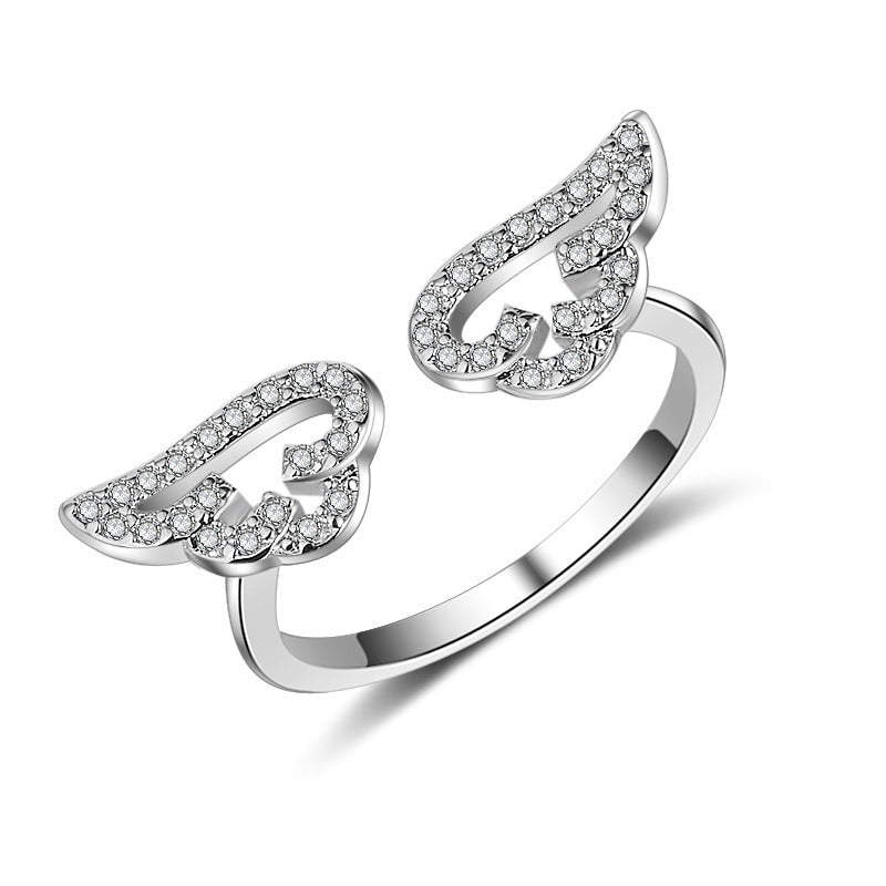 Angel Wings Ring Diamond Tail Female - Walmart.com