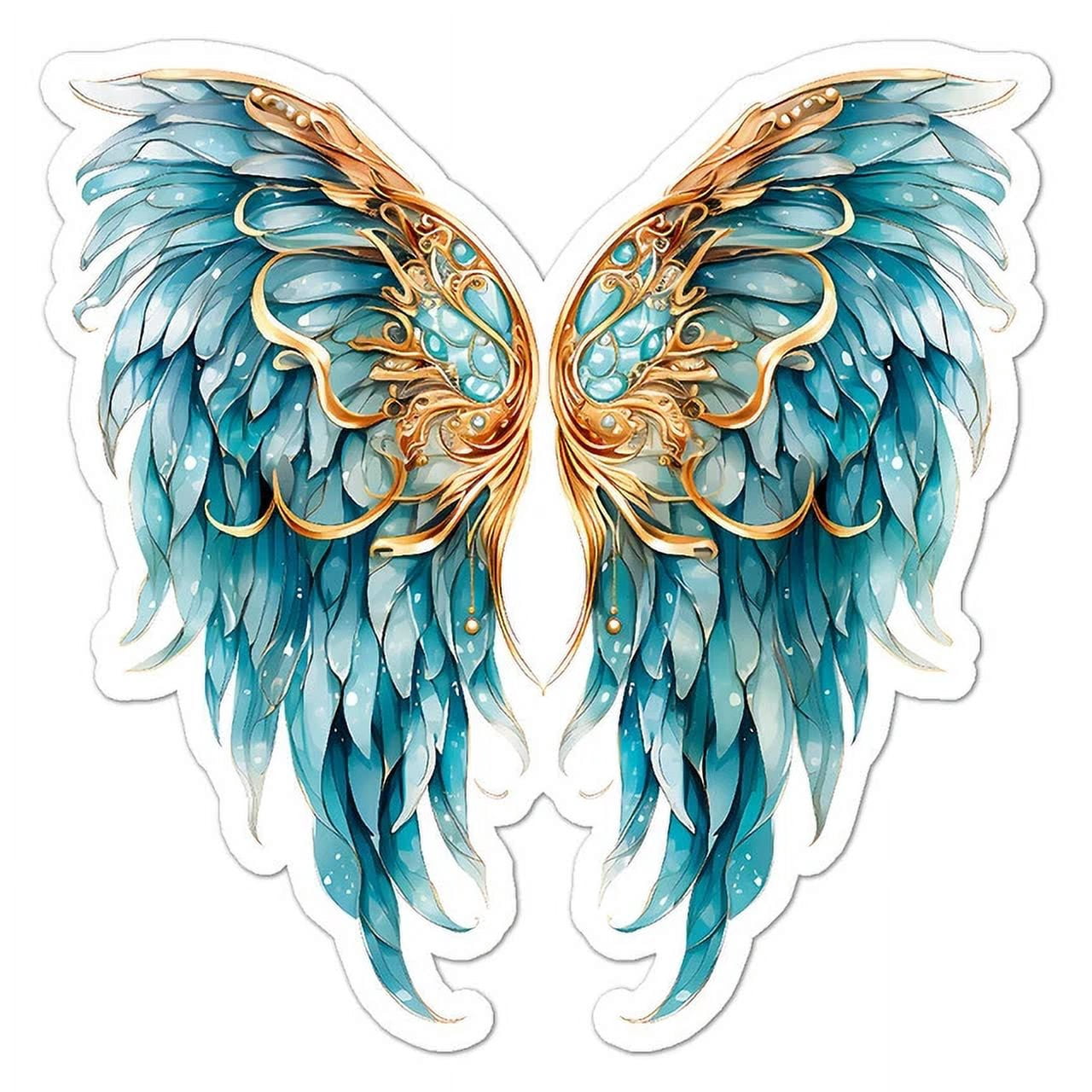 Angel Wings Sticker Indoor Outdoor Phone Decal Water Bottle Stickers ...