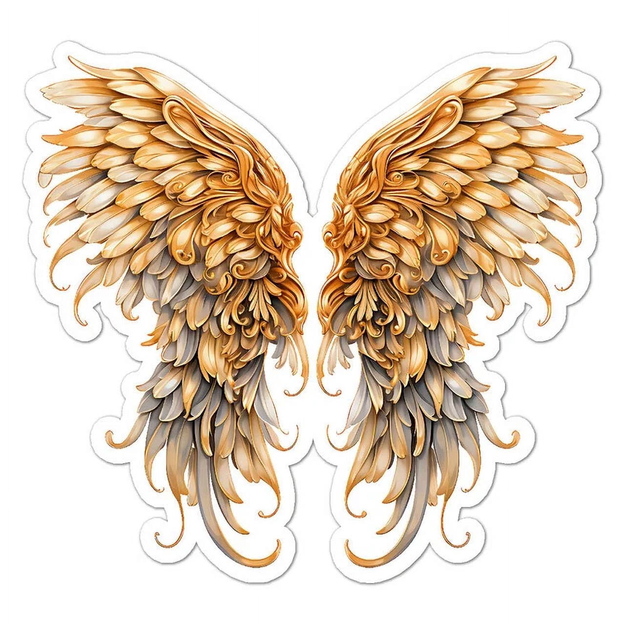 Angel Wings Sticker Indoor Outdoor Phone Decal Water Bottle Stickers ...
