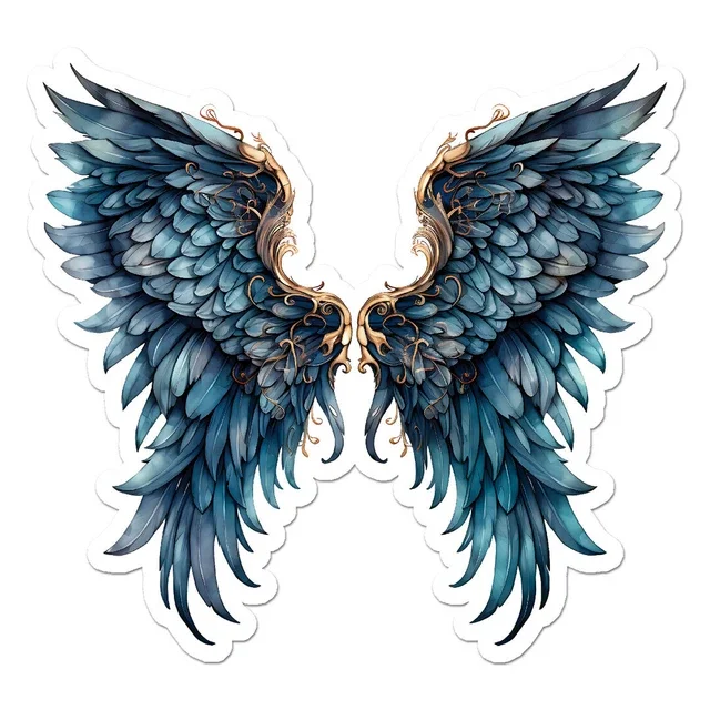 Angel Wings Sticker Phone Decal Water Bottle Stickers Car Decals ...