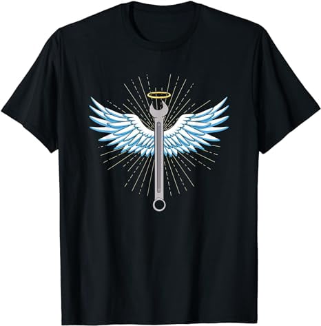 Angel Wrench Tools Fix Manual Work T-Shirt - Walmart.com