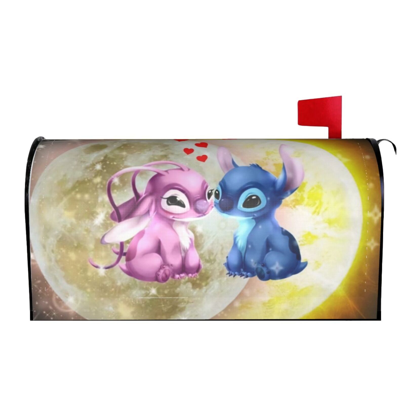 Angel Y Stitch Cartoon Character Mailbox Cover Magnetic Standard Size ...