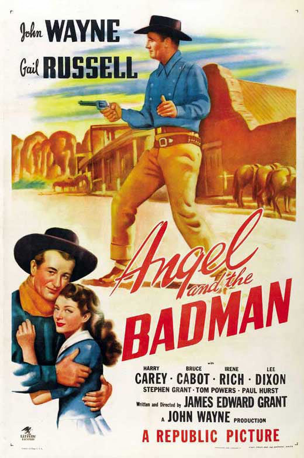 Angel and the Badman POSTER (27x40) (1947) - Walmart.com