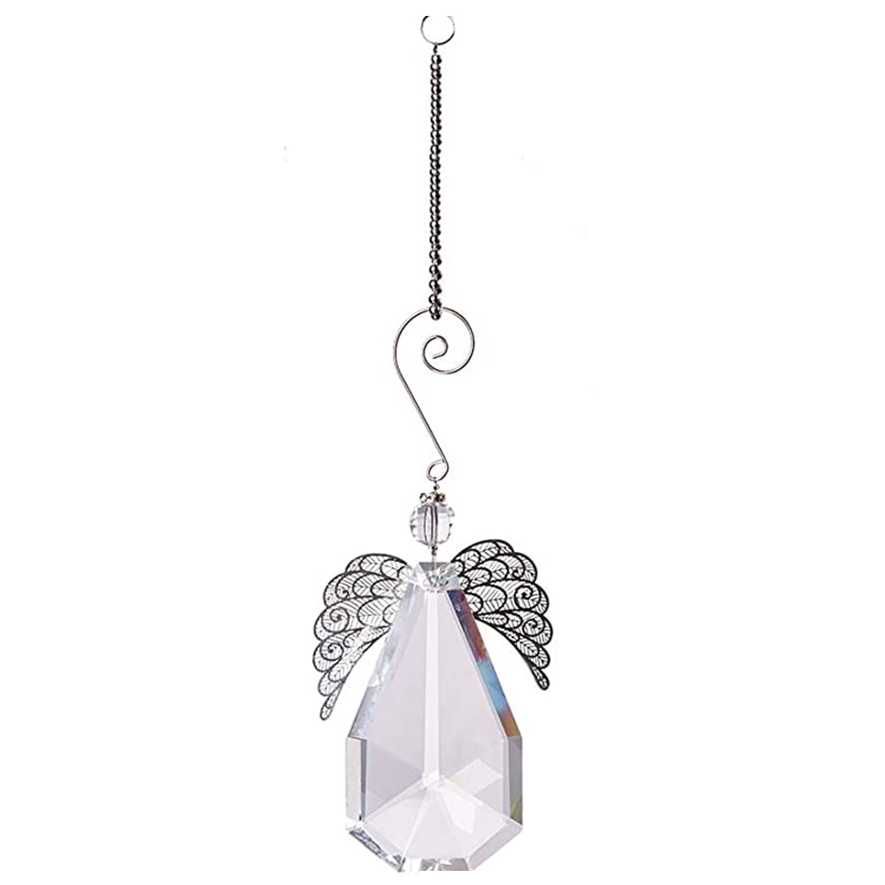 Angel crystal prism pendant sun catcher for window garden hanging ...