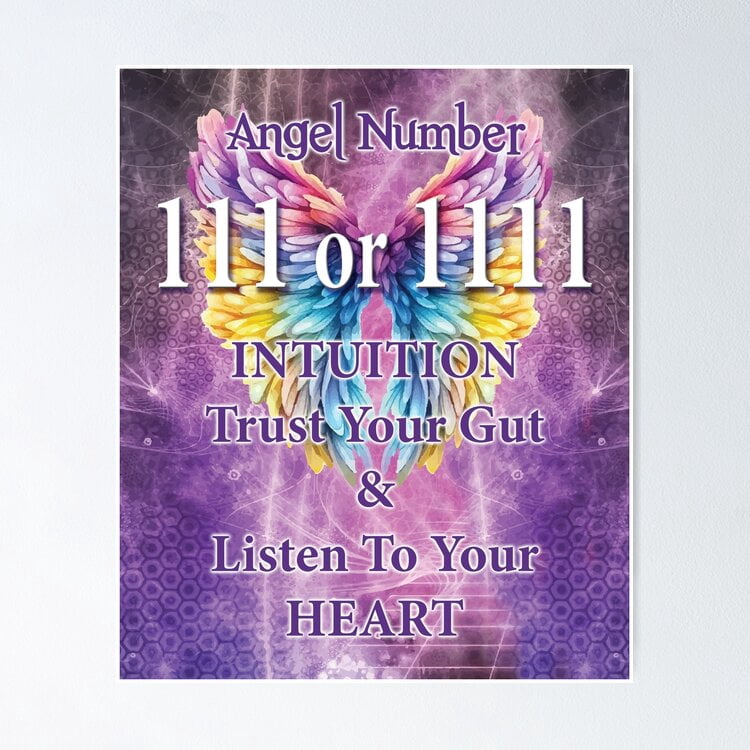Angel number 111 UNFRAMED Poster, 18x24 - Walmart.com