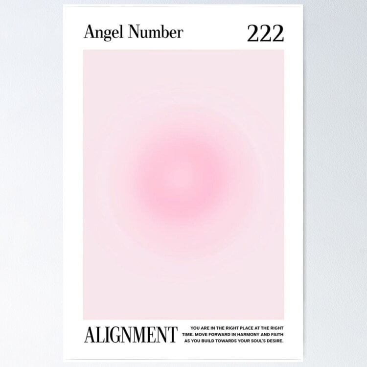 Angel number 222 : Alignment UNFRAMED Poster, 18x24 - Walmart.com
