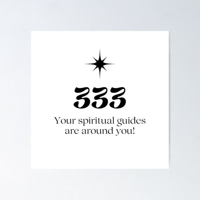 Angel number 333 UNFRAMED Poster, 16x24 - Walmart.com