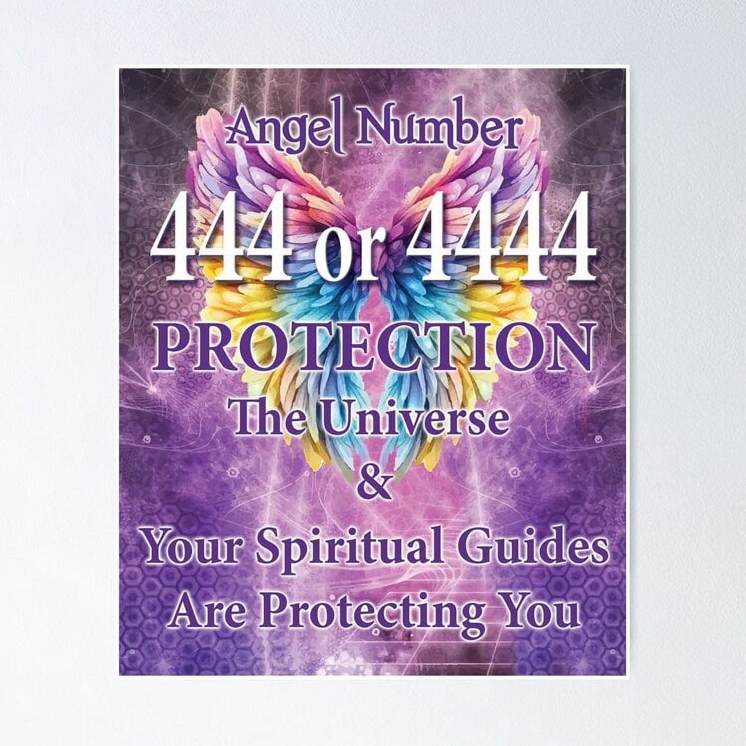 Angel number 444 UNFRAMED Poster, 8x12 - Walmart.com
