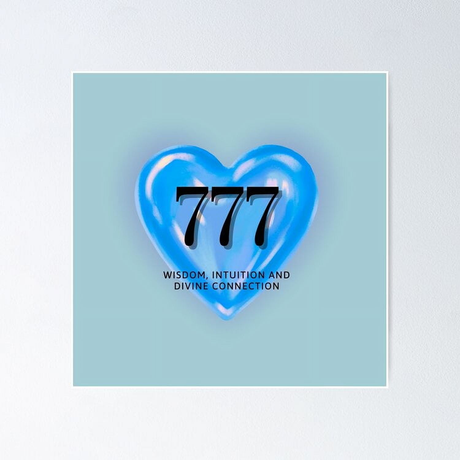 Angel numbers 777 UNFRAMED Poster, 8x12 - Walmart.com