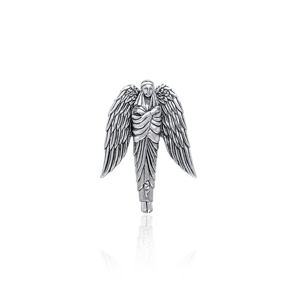 Angel of Protection 925 Sterling Silver Pendant Fine Spiritual ...