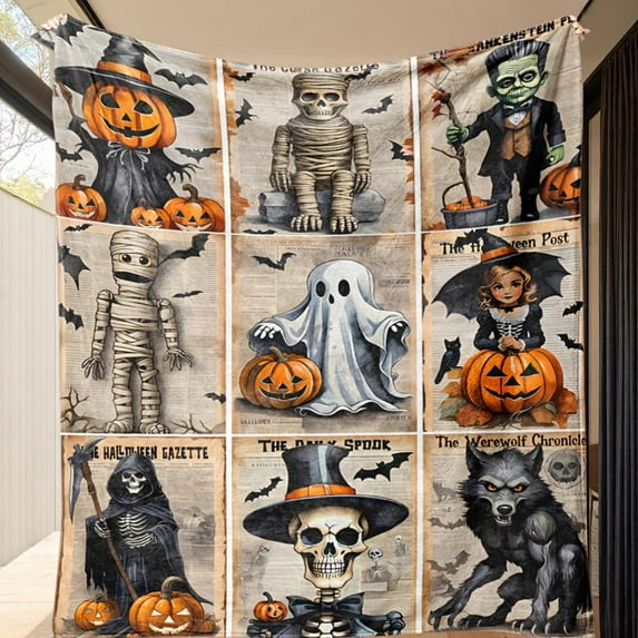[Angel's Bazaar] [60x50inch] Soft Funny Throw Blanket Halloween Gifts ...