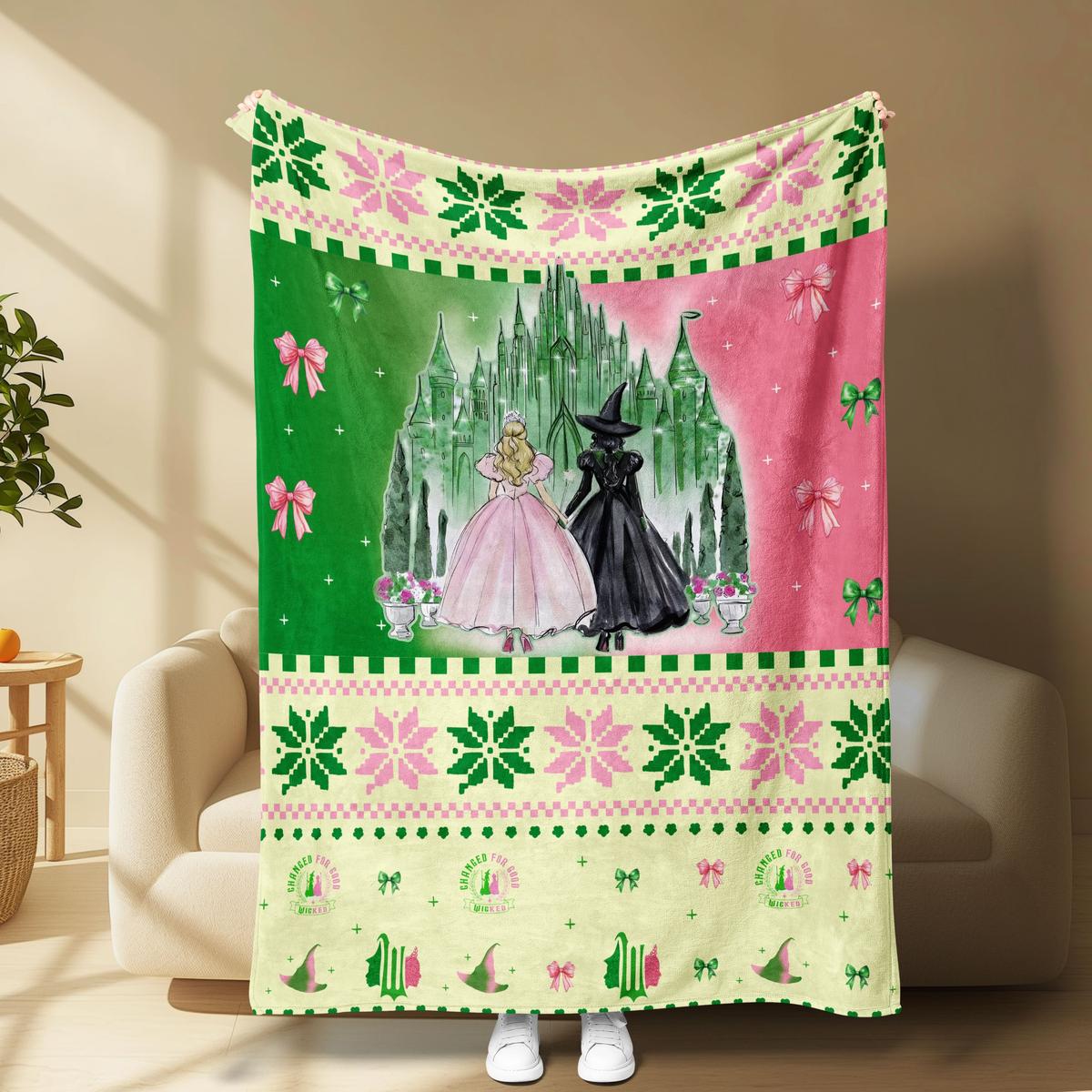 [Angel's Bazaar] [60x50inch] Wicked Flannel Blanket Featuring Glinda ...