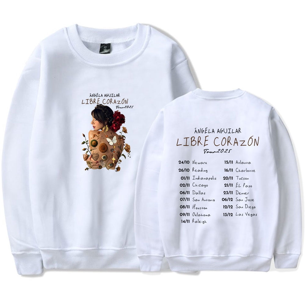 Angela Aguilar Libre Corazon Tour 2025 Sweatshirt Women Men Casual ...