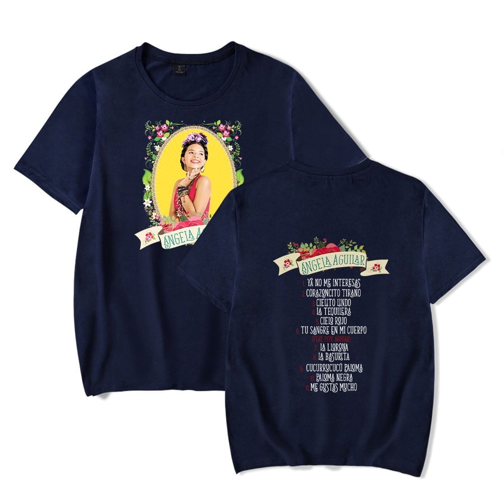 Angela Aguilar Merch T-shirt Fashion Casual Round Neck Unisex Short ...