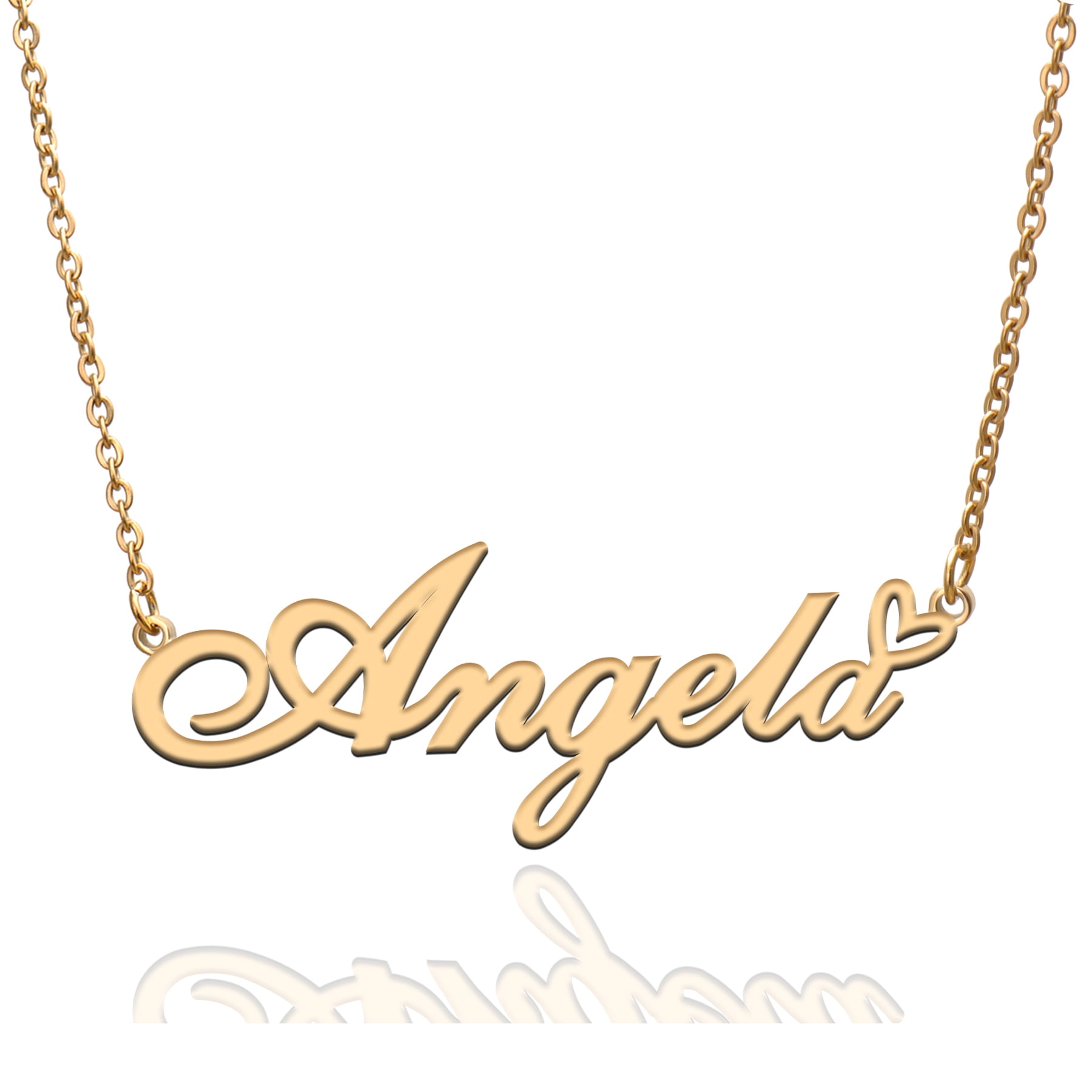 Angela Custom Name Necklace Customized Personalized Plated Name ...