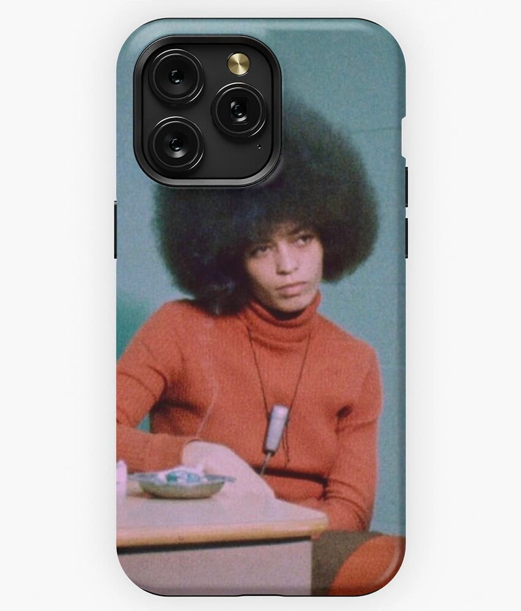 Angela Davis Activist Portrait M1689 Phone Case for iPhone 17 16 15 14 ...