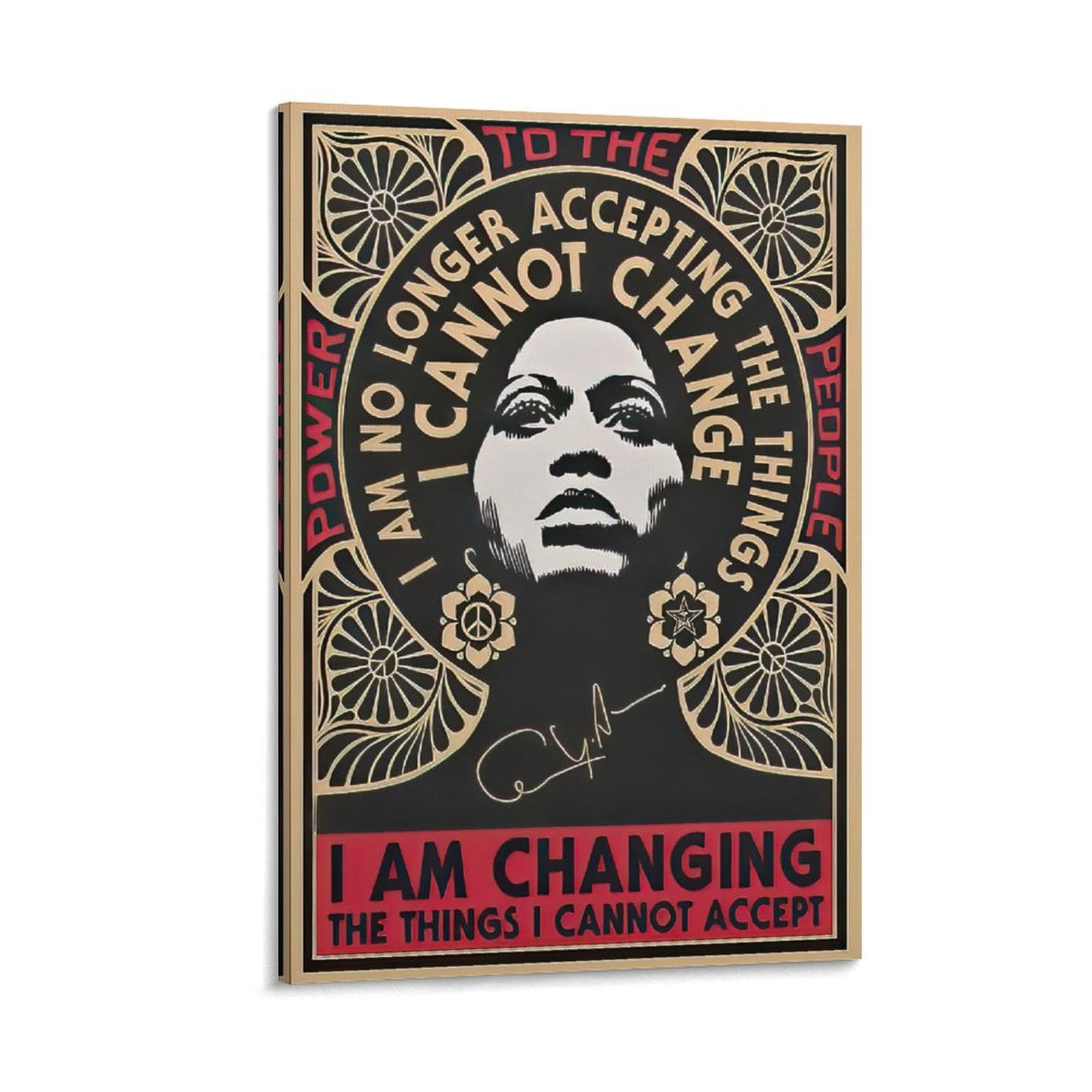 Angela Davis Quote Poster (3) Gifts Canvas Painting Poster Wall Art ...
