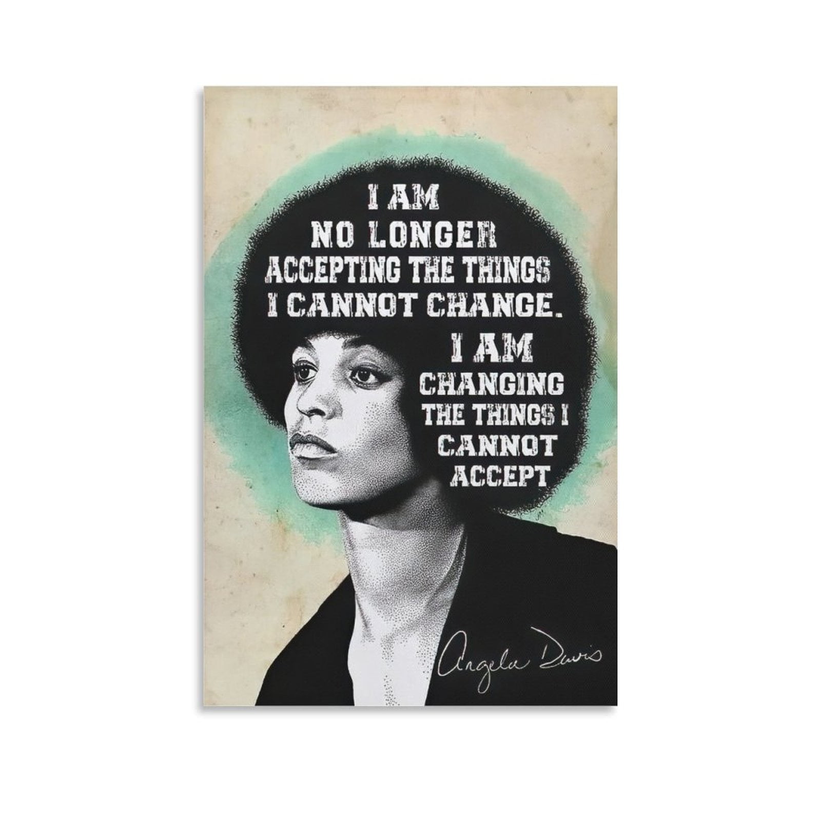 Angela Davis Quote Poster (4) Artworks Picture Print Poster Wall Art ...