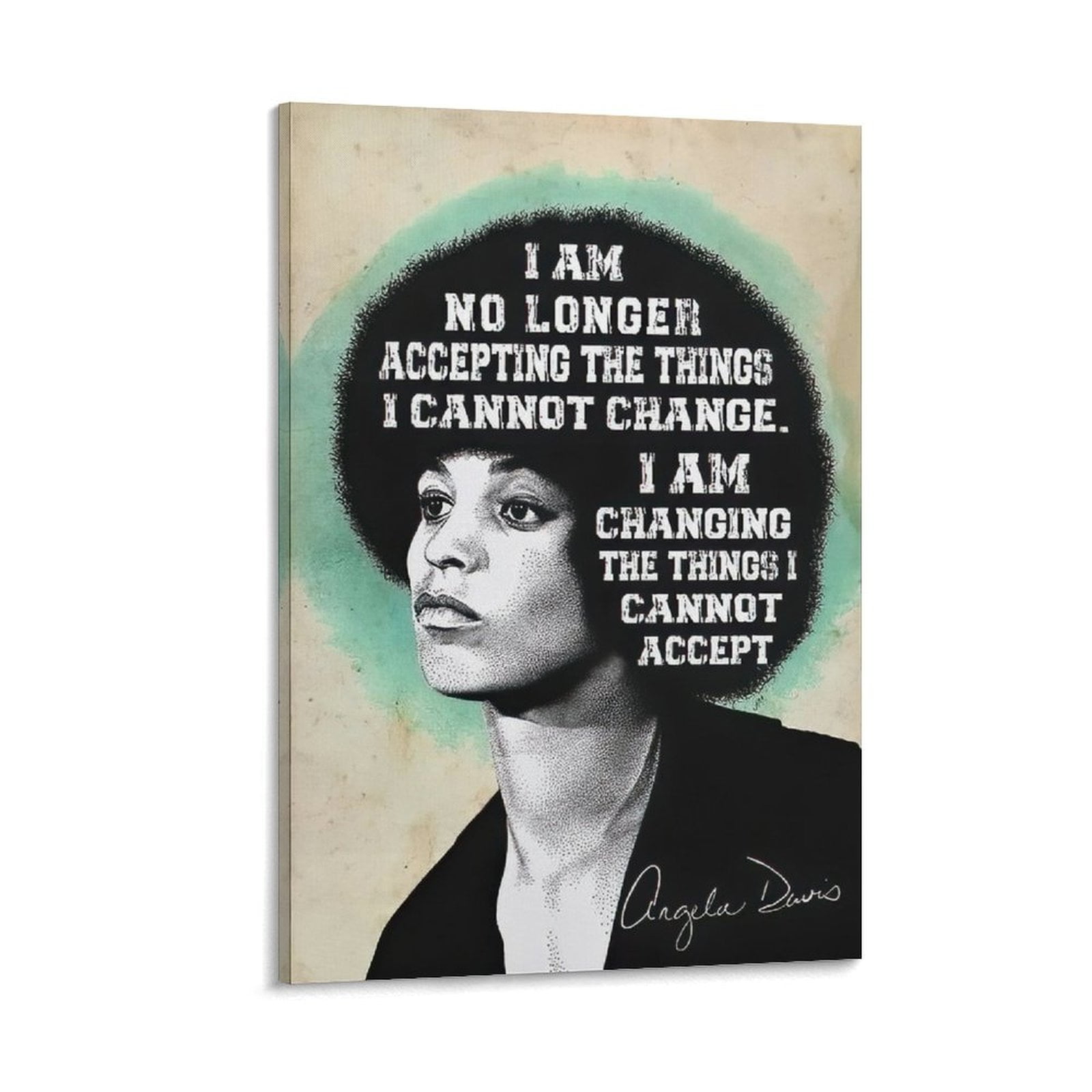 Angela Davis Quote Poster (4) Canvas Wall Art Prints Poster Gifts Photo ...