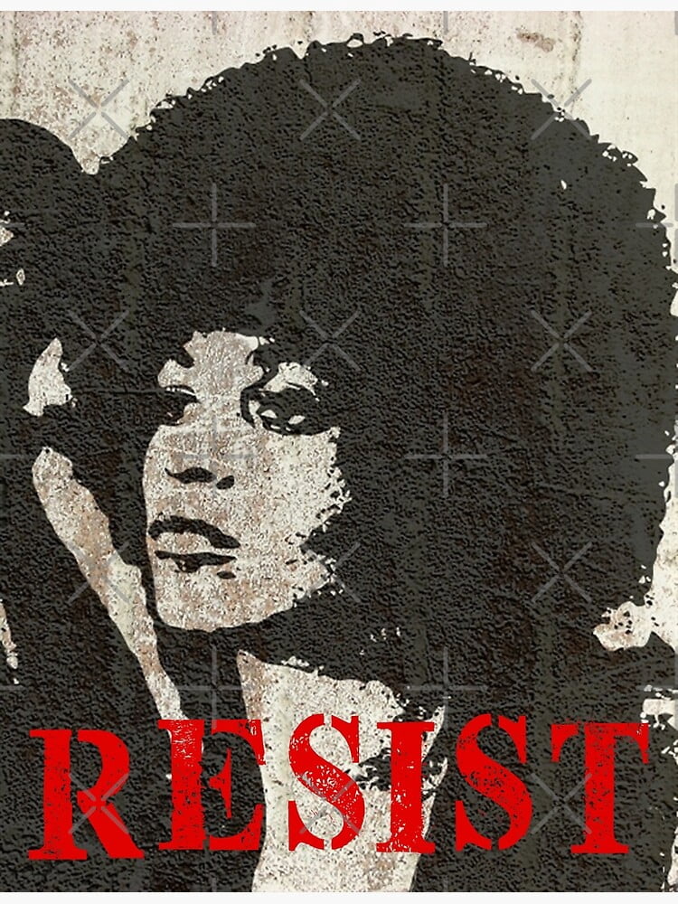 Angela Davis Resist Fashion Art Decor Frame - Walmart.com