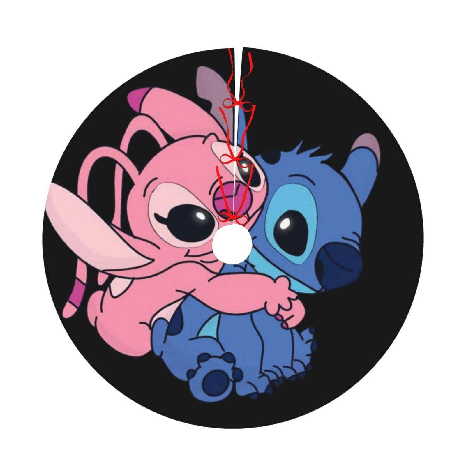 Angela Hug Stitch Christmas Tree Skirt Collar 36 Inch Xmas Trees Soft ...