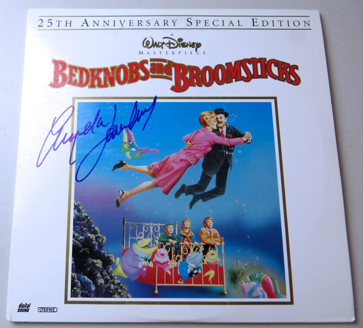 Angela Lansbury Autographed Laserdisc Cover Bedknobs and Broomsticks ...