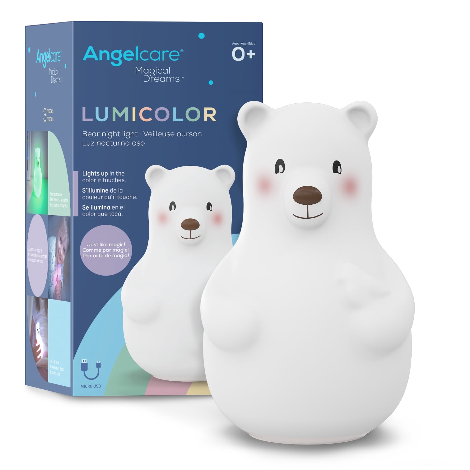 Angelcare Magical Dreams: Lumicolor Bear Night Light - Walmart.com
