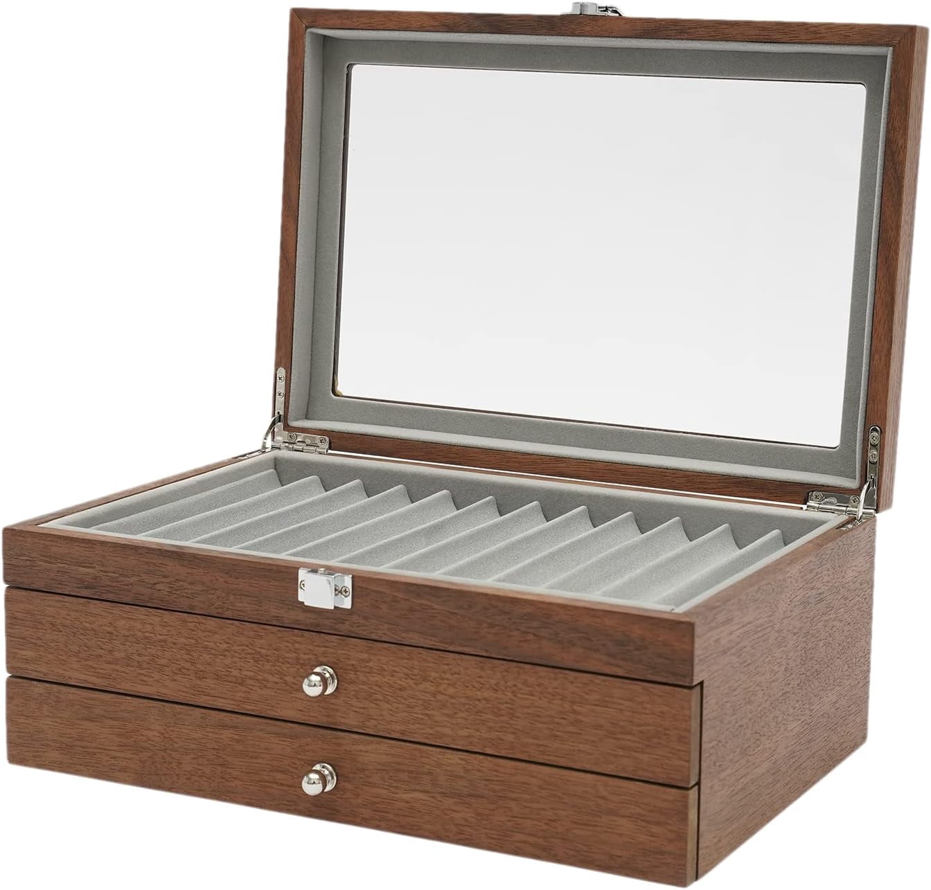 AngelcityCC Pen Display Box Wood Pen Display Case,Fountain Pen Storage ...
