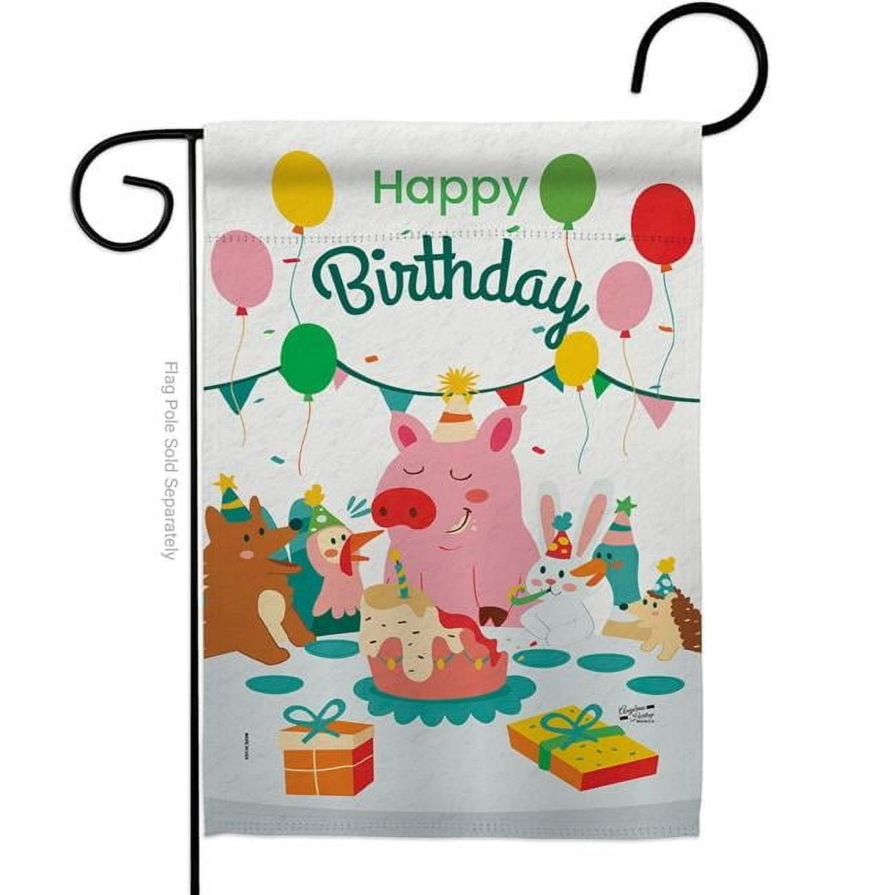 Angeleno Heritage G135554-BO Let Celebrate Birthday Double-Sided Garden ...