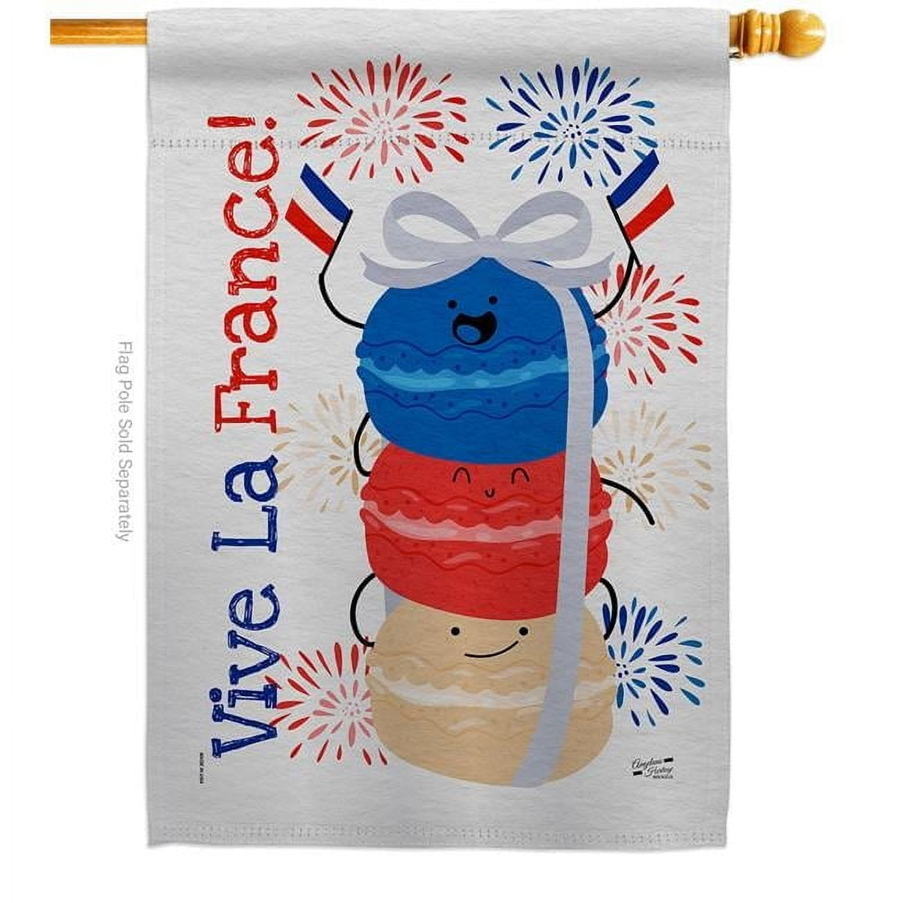 Angeleno Heritage H130389-BO 28 x 40 in. Vive La France Regional ...