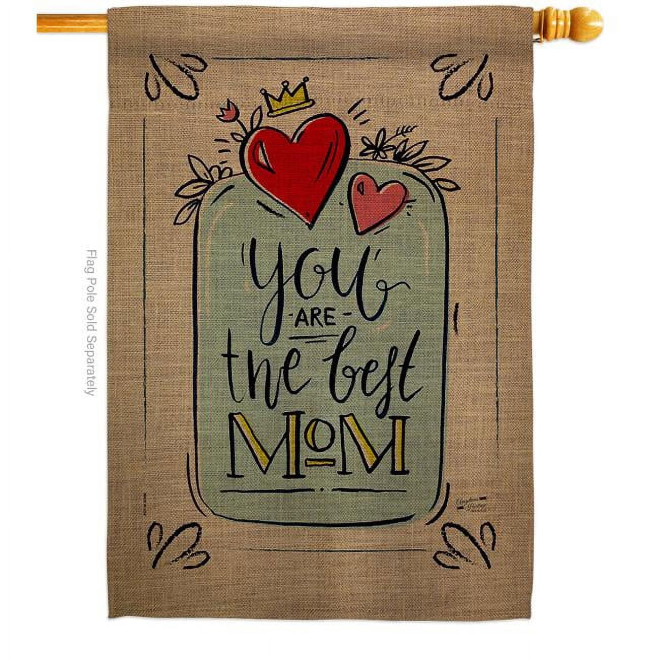 Angeleno Heritage H137162-BO The Best Mom Family Mother Day 28 x 40 in ...