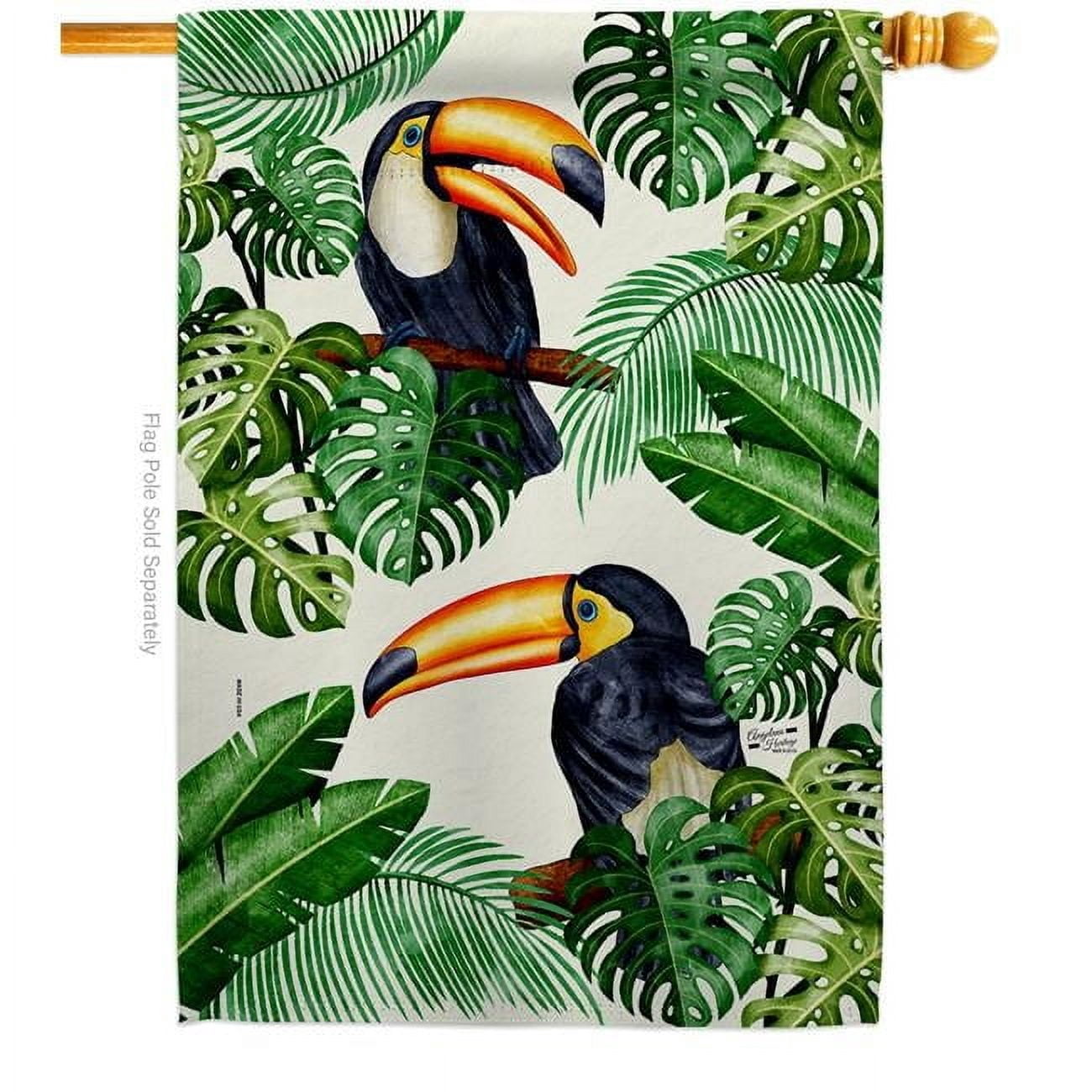 Angeleno Heritage H137588-BO Rainforest Toucan Animals Bird 28 x 40 in ...