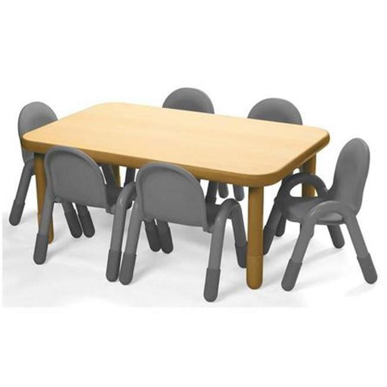 Angeles AB745RNW14 48 x 30 in. Baseline Rectangle Table with 14 in ...