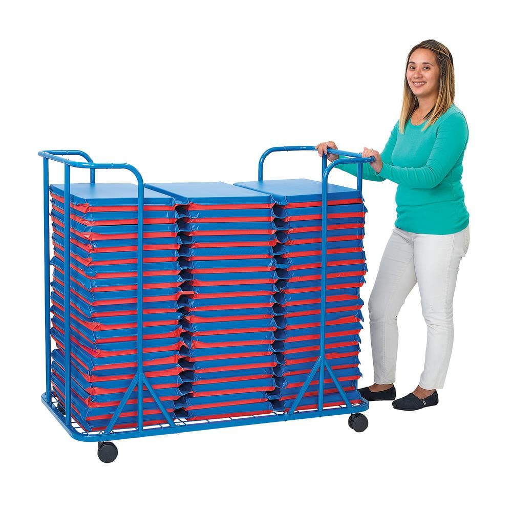 Angeles AFB7930 Steel Mobile Rest Mat Storage Cart with Wheels ...