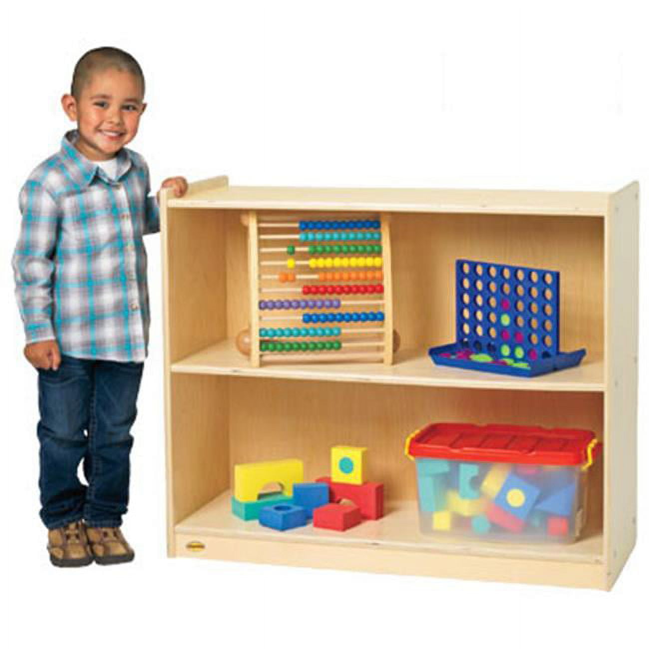Angeles AVL1355B Angeles Value Line Birch Mobile Preschool Shelf 30 in ...
