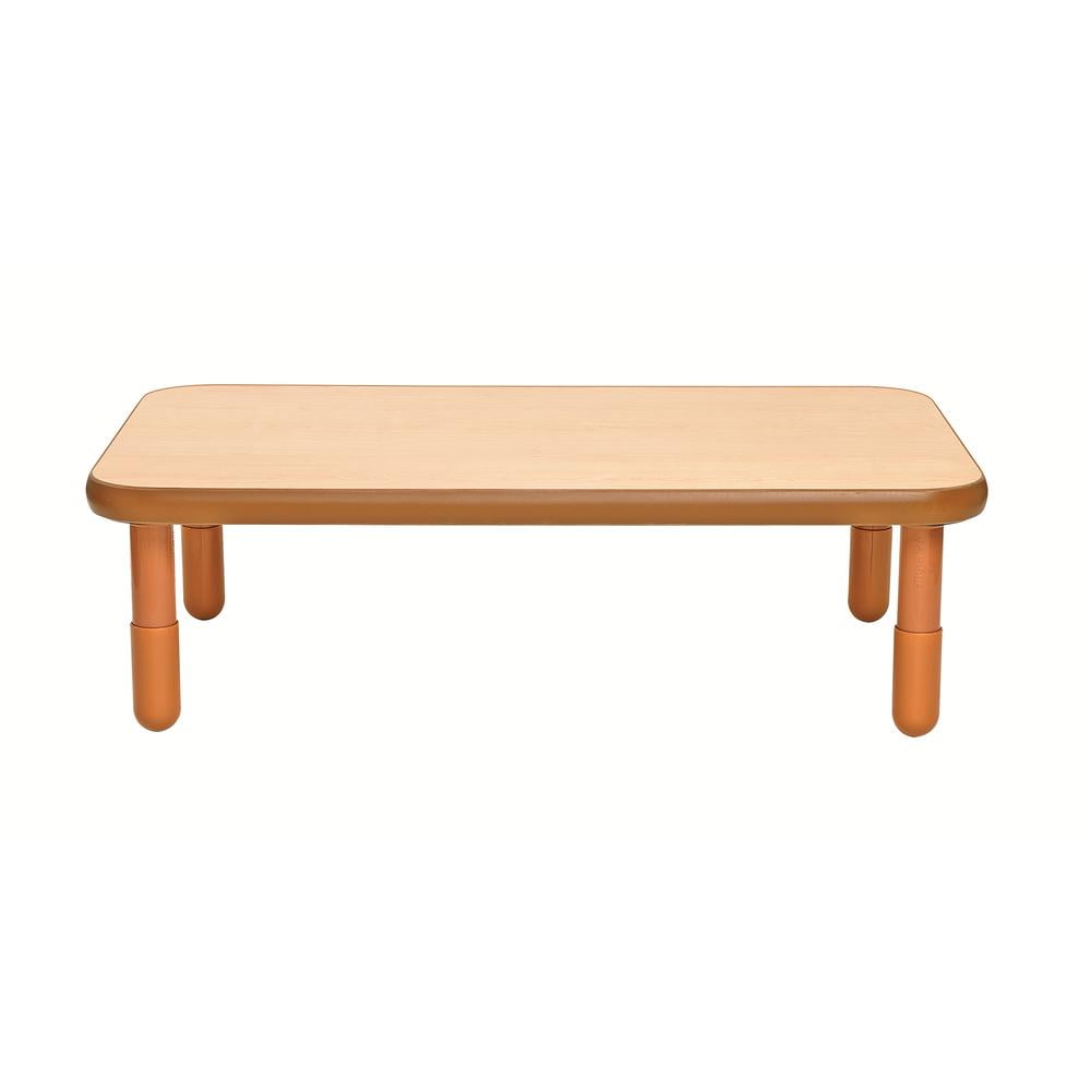 Angeles BaseLine® 48" x 30" Rectangular Table - Natural Wood with 14 ...