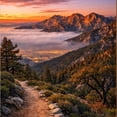 Angeles National Forest California Wall Art - Mountain Sunset Fog Print ...