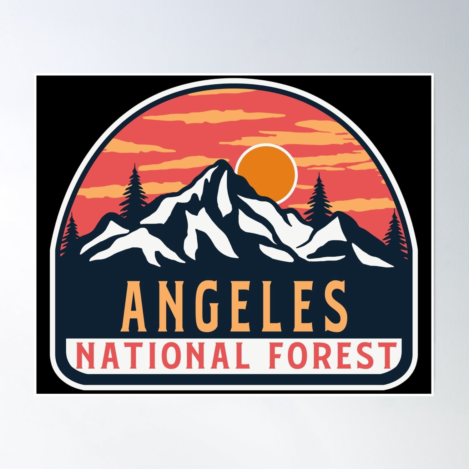 Angeles National Forest Poster Wall Art, Modern Wall Decor, 12x18 ...